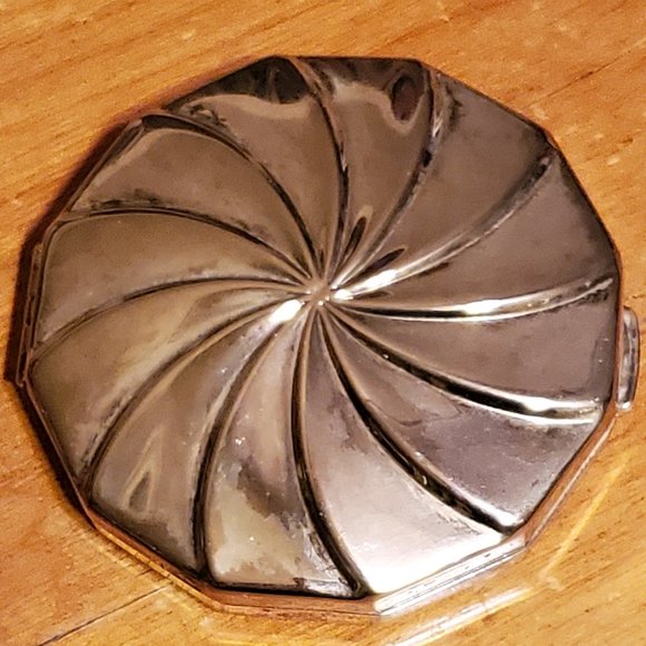 Accessories | Silver Compact Mirror Art Deco Style | Poshmark